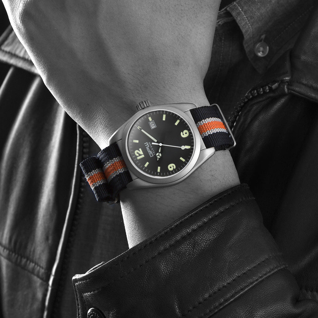 German Military Titanium Watch. GPW Fieldwatch Automatic. 200M W/R. Sa ...